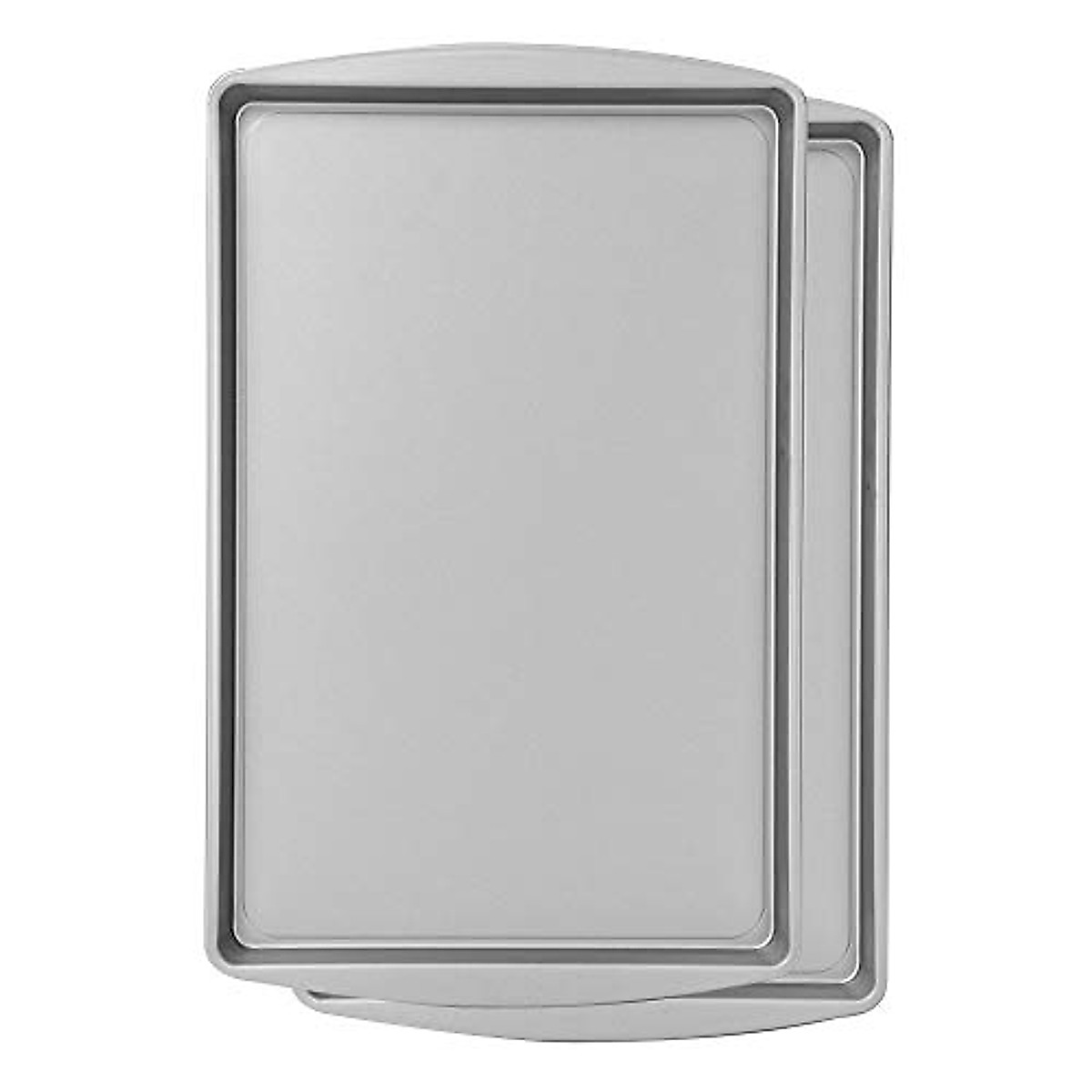 G & S Metal Products Company OvenStuff Nonstick Large Cookie Sheet Pan, Set of 2, grey