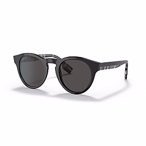 BURBERRY Sunglasses BE 4359 399687 Reid Black Dark Grey