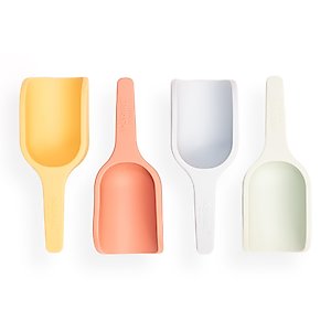 Inspire My Play - 4 x Mini Silicone Scoops - Perfect for Sensory PlayTray - Sensory Bin Accessories - Special Education Classroom Supplies - Montessori Education Toys - Multi-Purpose Shovel