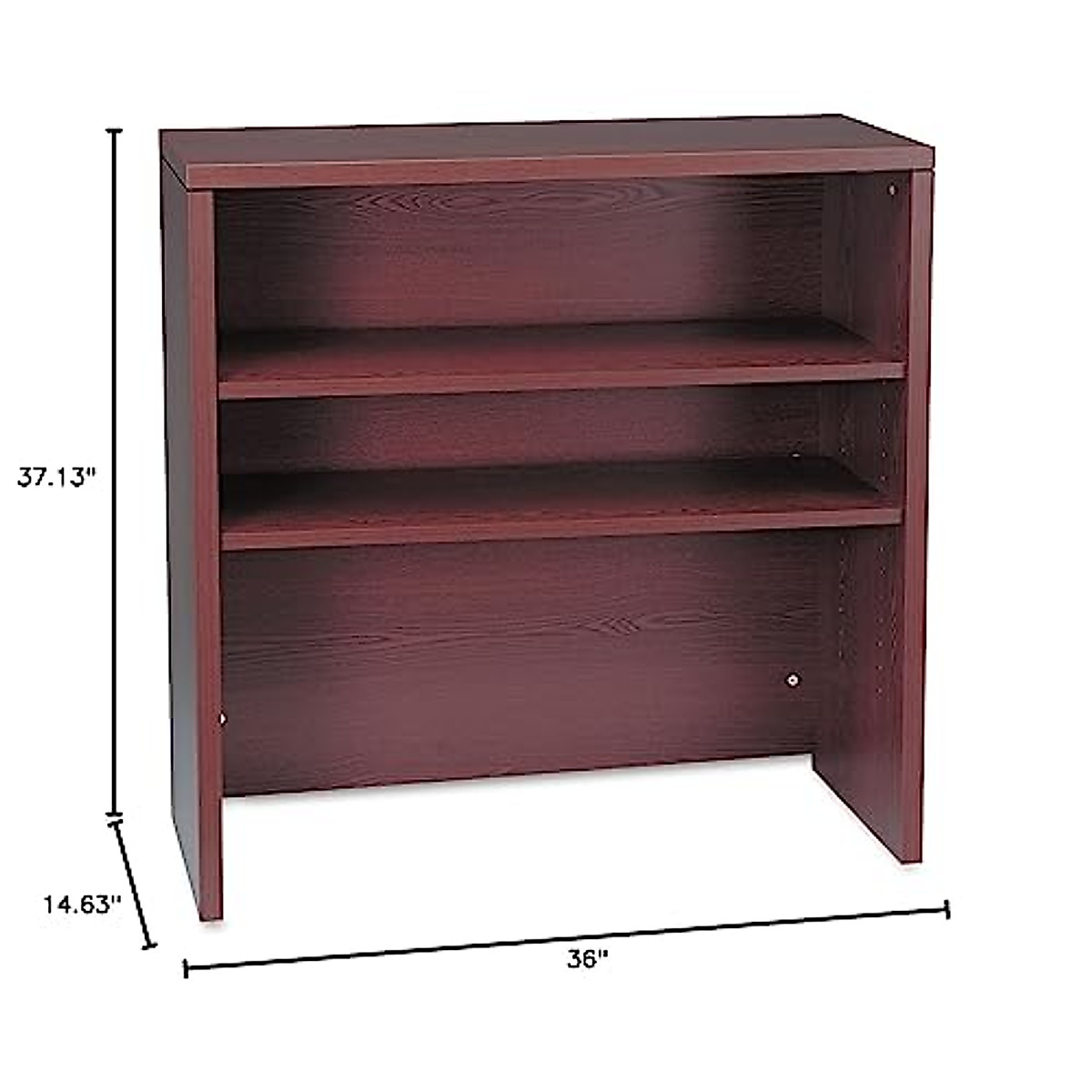 Hon Company Bookcase Hutch, 36"X14-5/8"X37-1/8", Mahogany