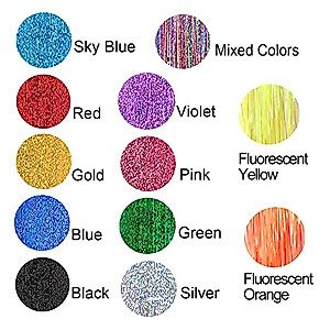 Hair Tinsel Kit, 12 Colors Tinsel Hair Extensions with Tools, Glitter Fairy Hair Sparkingly Hairpiece for Party Halloween Christmas New Year