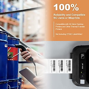 Tapsin 2" X 1” Direct Thermal Labels - Address Labels Compatible with Roll & Zebra Desktop Label Printers for Shipping Address Mailing Barcode Labels (1000 Labels/Roll, 1 Roll)