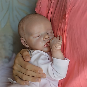 CHAREX Realistic Reborn Baby Dolls - 18 inch Lifelike Baby Dolls Sleeping Newborn Preemie Baby Dolls Weighted Soft Cloth Body Gift Set for Children Kids Boys Girls Age 3+