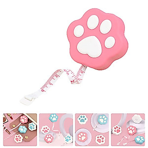 DOITOOL1pc Cartoon Cat Paw Modeling Tape Measure Portable Small Tape Measure Tool Practical Tools