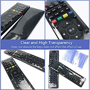 Morepack Remote Control Shrink Wrap Bags,2.7x8 Inches 100Pcs Remote Control Cover Protector,Dustproof and Waterproof