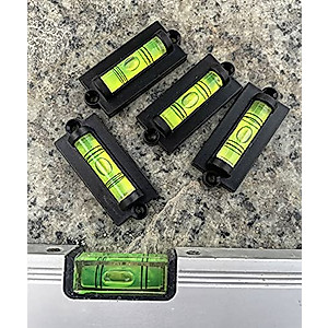 5Pcs RV Standard Level with Mounted Ear Bubble Spirit Levels for Leveling Camper, RV Travel Trailer, Car Camping, Turntable, TV Mounts, Phonograph, Tripod