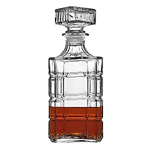 Lefonte Whiskey Decanter, Whiskey Decanter for Scotch Liquor Bourbon or Wine - 750ml