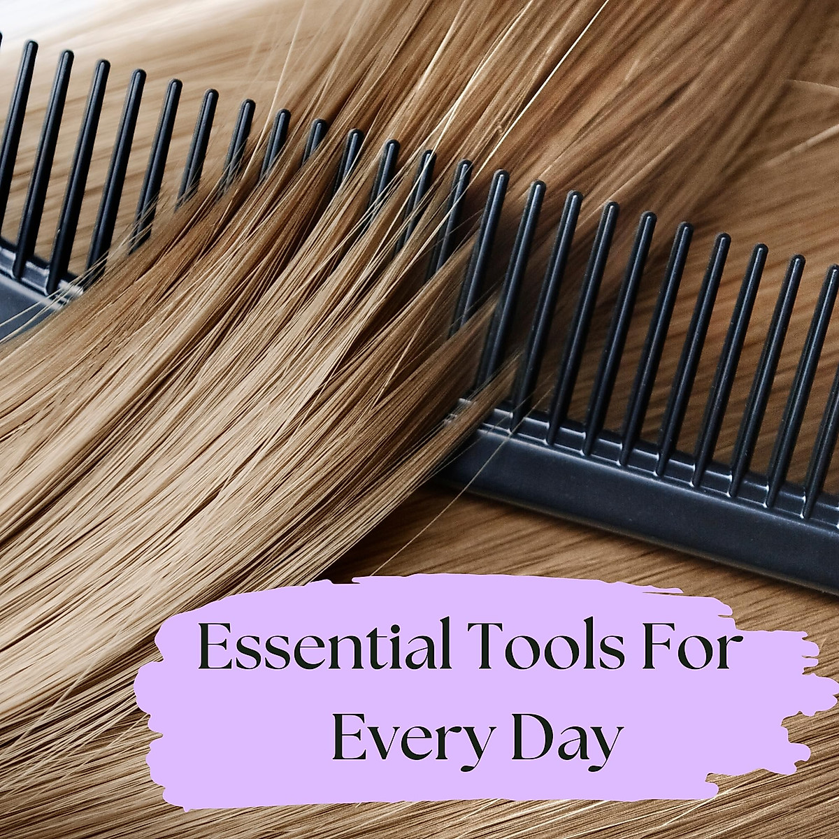 Iconikal Deluxe 40-Piece Assortment Designer Combs - Iconikal Unbreakable Wet & Dry Hair Combs, Easy to Clean, Bulk Combs Set