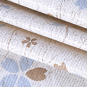 RAY STAR 12X120 Inch Shelf Liner for Kitchen Cabinets, Non-Adhesive Cabinet Liner Washable, PVC Drawer Liner for Dresser Non-Slip Bathroom (Floral)(1 Roll)