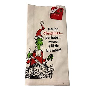 Dr. Seuss Grinch Christmas Kitchen Dish Towel