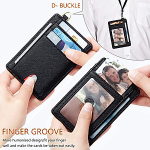 GEEAD Slim Minimalist Front Pocket RFID Blocking Card Holder Wallets for Men & Women