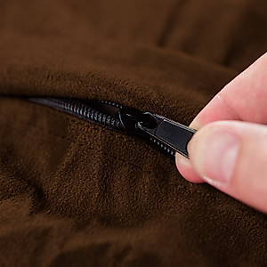 Chill Sack Bean Bag Chair: Huge 6' Memory Foam Furniture Bag and Large Lounger - Big Sofa with Soft Micro Fiber Cover - Chocolate