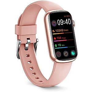 FITVII Slim Fitness Tracker with Blood Oxygen, Blood Pressure, 24/7 Heart Rate and Sleep Tracking, IP68 Waterproof Activity Trackers and Smart Watches with Step Tracker, Pedometer for Women Kids
