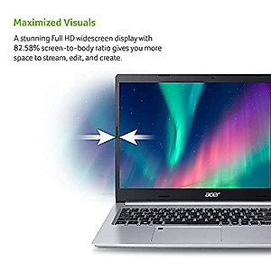 Acer Aspire 5 A515-46-R3CZ Slim Laptop | 15.6" Full HD IPS | AMD Ryzen 7 3700U Quad-Core Mobile Processor | 8GB DDR4 | 256GB NVMe SSD | WiFi 6 | Backlit KB | Fingerprint Reader | Windows 11 Home