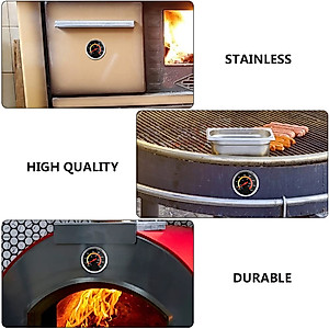 YARDWE Meat Temperature Gauge 2pcs Thermometer Temperature Gauge Temperature Meter Temperature Indicator Household Barbecue Tool Stainless Steel Oven Temperature Monitor