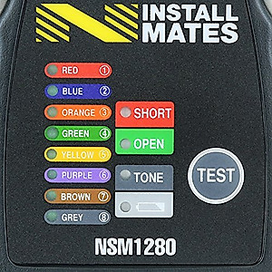 Nstallmates NSM1280 8-Way Coax Cable Tester w/ Case
