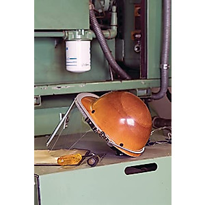 MSA 454618 Skullgard Cap Style Safety Hard Hat with Staz-on Pinlock Suspension | Non-slotted Cap, Made of Phenolic Resin, Radiant Heat Loads up to 350F - Standard Size in White