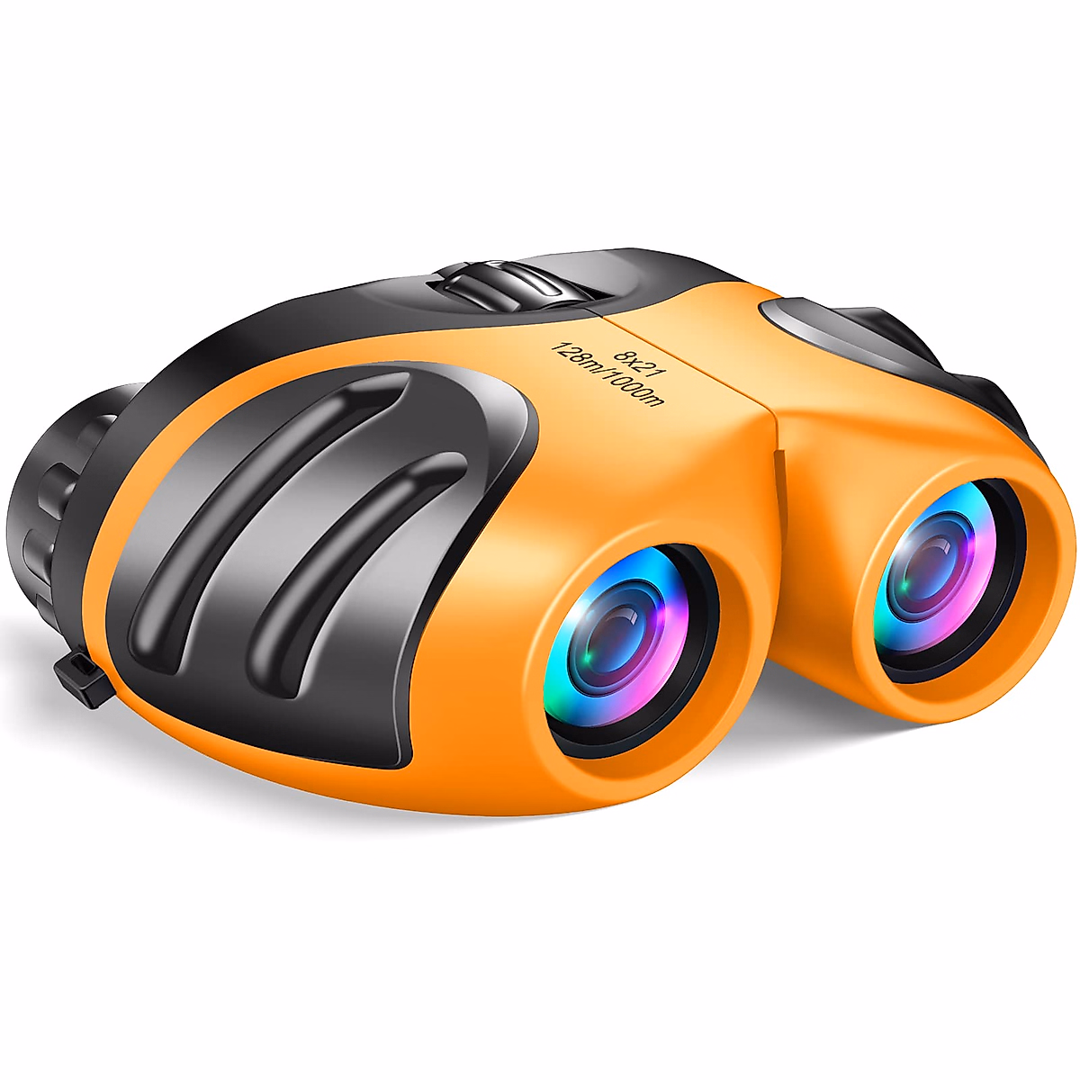 LET'S GO! Outdoor Toys for 3-8 Year Old Boys, DIMY Compact Watreproof Binocular for Kids Boys Easter Gifts for Boys Age 3-8 Best Easter Gifts for Boys Girls Orange DY5