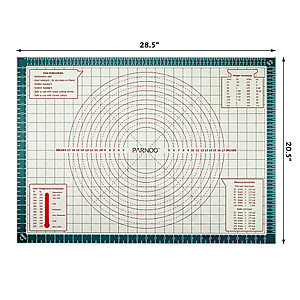 Tempered Glass Baking Board/Cutting Board with Measurements Of 26" x 18" Inch, Non-Stick Dough Rolling Board ( Board size 28.5" X 20.5" )