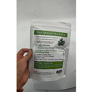Organic Pine Needle Tea Bags, Natural Herbal Caffeine Free Teabag, Premium Pine Needles 30 Tea Bag - Strengthens Immunity