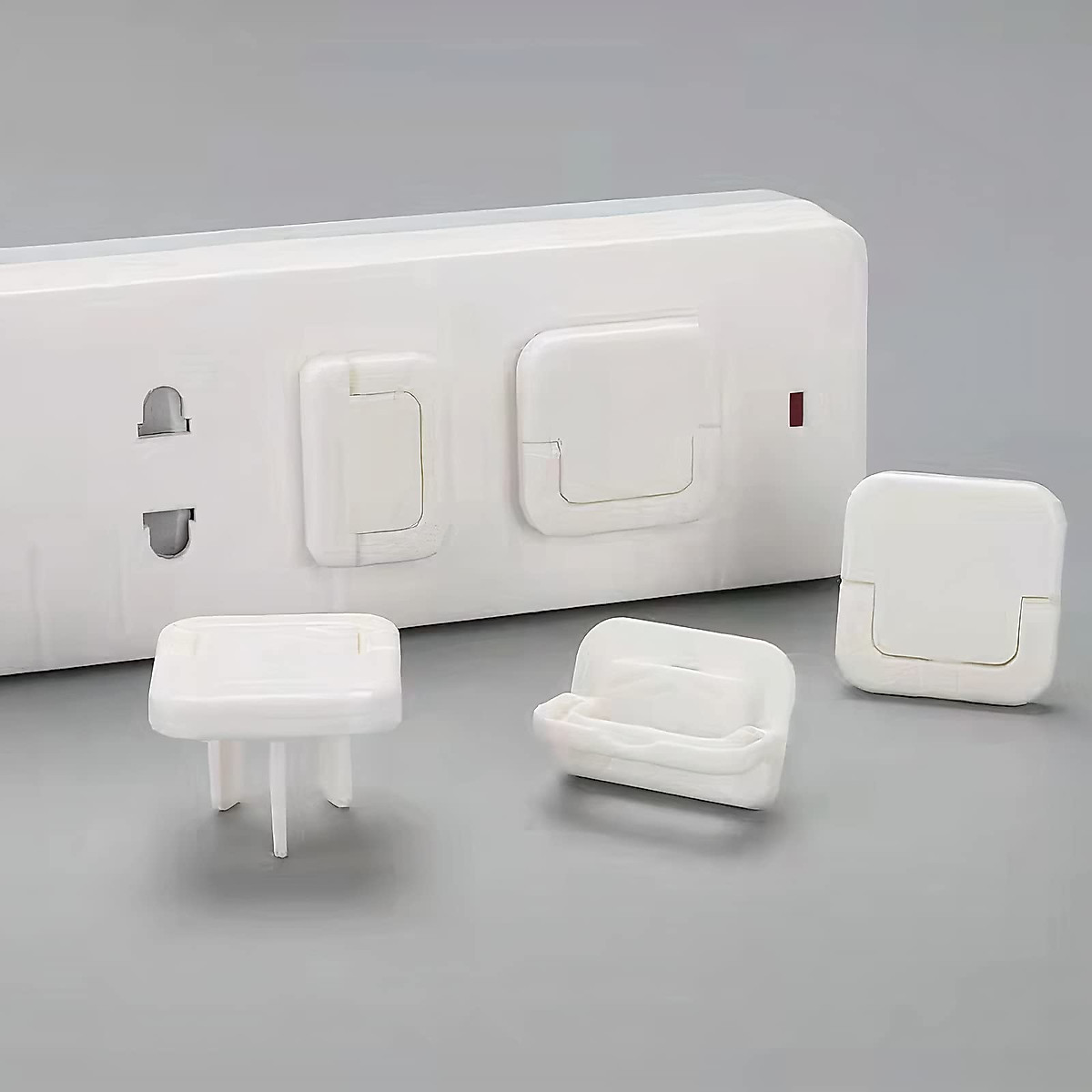 Outlet Covers (40 Pack), with Hidden Pull Handle, Baby Proofing Plug Covers, 3-Prong Child Safety Socket Covers, Electrical Outlet Protectors, Kid Proof Outlet Cap (3 Prongs, 40 Pcs)