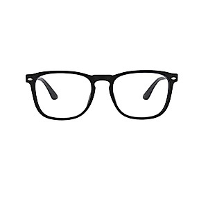 Peepers by PeeperSpecs unisex adult Dylan Focus Blue Light Filtering Reading Glasses, Black, 53 mm US