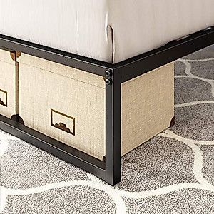 ZINUS Lorelai 12 Inch Metal Platform Bed Frame / Mattress Foundation with Steel Slat Support / No Box Spring Needed / Easy Assembly, Twin, Black