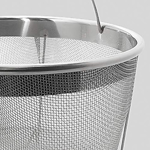 ExcelSteel 3.75 Qt, Rinse Drain Sift Sieve Kitchenware Perfect for Pressure Cookers Strainer Basket Insert, 8.25", Grey