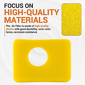 BlueStars 6 Pcs 799579 Air Cleaner Foam Filter - Replaces for BS 4248 5434 799579 - Fits for 09P602 09P702 550e-550ex Series 09P000, 08P000 Engine Lawn Mower