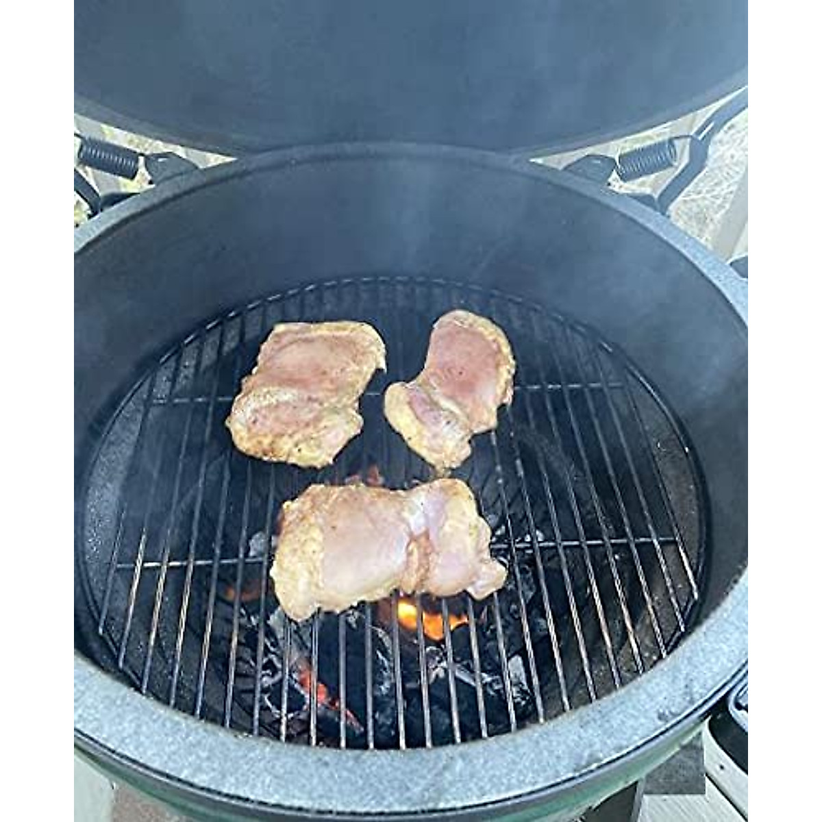 ZBXFCSH Ash Charcoal Basket with Divider Big Green Egg Accessories,Stainless Steel Grill Ash Baskets for The Large Big Green Egg,Kamado Joe Classic,Pit Boss,Louisiana & Other Grills