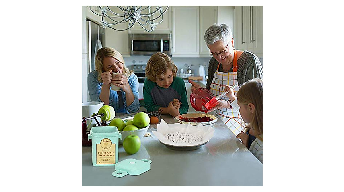 FurRain Reusable Ceramic Pie Weights for Perfect Baking