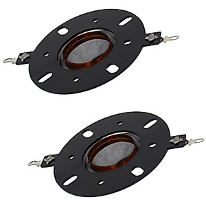 Heyiarbeit 4Pcs 25.5mm/1.00" Tweeter Voice Coil Audio Speaker High Tone Silk Film Rack Dome Tweeter Accessory for Audio Replacement Black