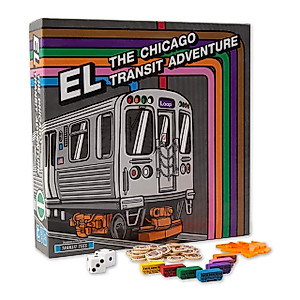 El: The Chicago Transit Adventure - CTA Train Themed Board Game - Chicago Gift | Train Game | Board Games for Adults | Family Board Game