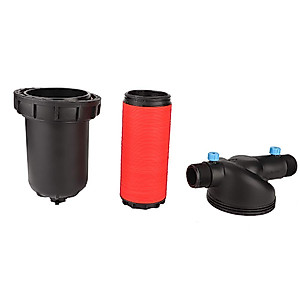 G1-1/4 Male Thread Disc Filter 120 Mesh for Gardening Agriculture Filter Drip Irrigation Pump（Black）