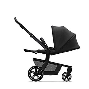 Joolz Hub+ - Premium Stroller for Babies from 6 Months up to 50 lbs - Superior Comfort & Safety - Easy Fold & Go - Integrated LED Lights - XXL Sunhood - Brilliant Black