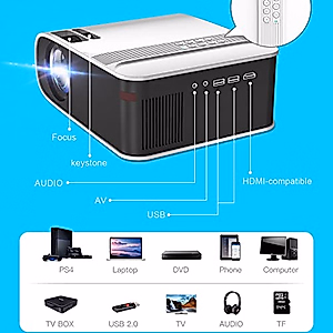 SJYDQ W32 Mini Projector Full Hd 1080p Android 10 Support 4k Decoding Video Projector Led Beamer Home Theater for Phone Cinema (Size : Mirror Version)