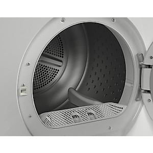 Hamilton Beach Electric Fullsize Ventless Laundry Clothes Dryer, 4 cu. ft. Capacity, with Stainless Steel Tub, Easy Control, 4 Automatic Drying Modes, Apartments, Houses, 24-Inch Width, White