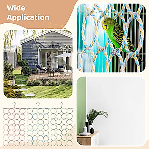 3 PCS Bird Climbing Rope Net Toys, Bird Climbing Nets for Cage Bird Rope Perch Swings, Ladder Rope Bridge Hanging Hammocks, Small Animal Activity Toys for Gerbil, Rat, Parrot, Birds