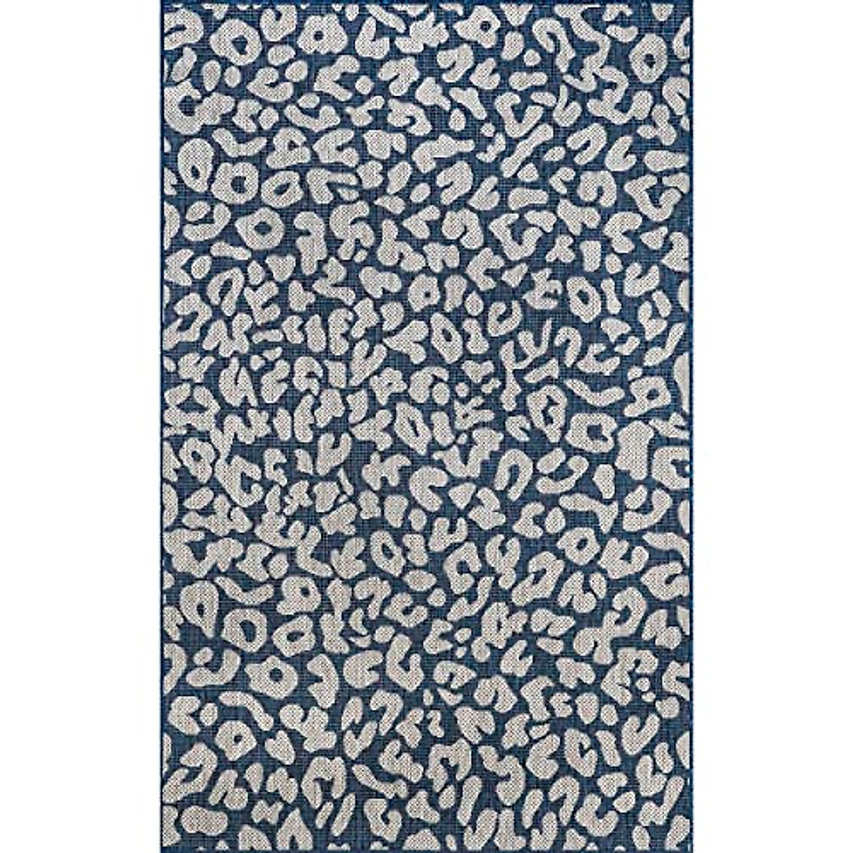 nuLOOM Terenia Leopard Indoor/Outdoor Area Rug, 8' x 10', Blue