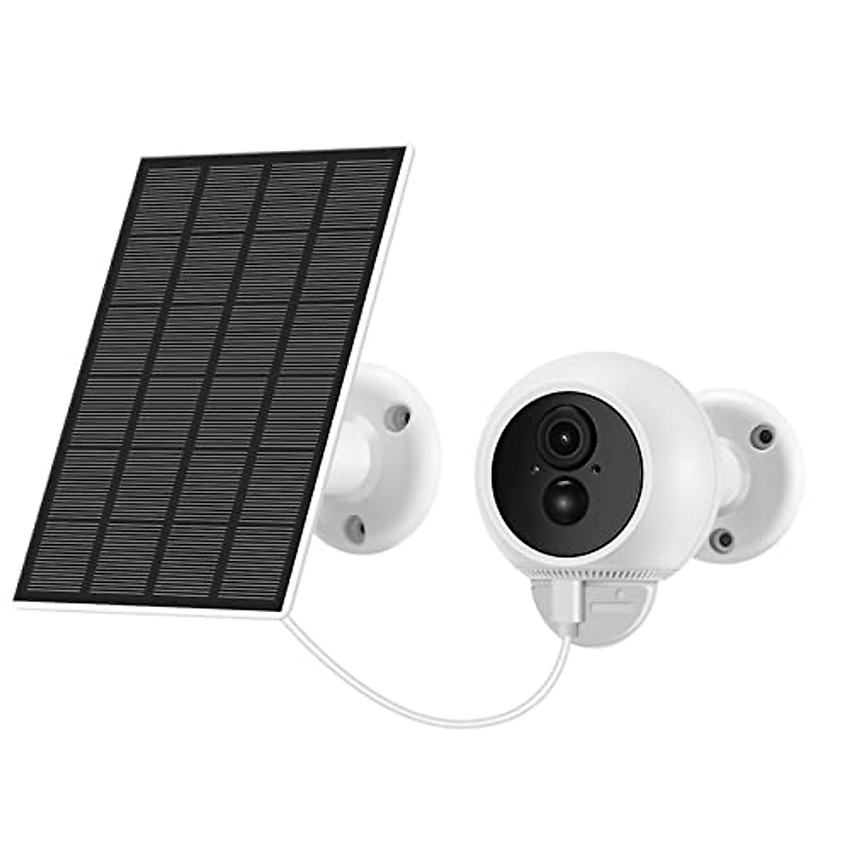 Security Camera Camera BESDER 3MP Rechargeable Battery Panel Solar IP Cam Audio Outdoor PIR Humanoid Detection Video Surveillance Wireless WIFI Camera Surveillance Camera with Spotlight ( Size : 3MP C