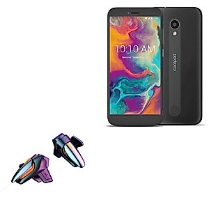 BoxWave Gaming Gear Compatible with Coolpad Legacy S (Gaming Gear by BoxWave) - Touchscreen QuickTrigger, Trigger Buttons Quick Gaming Mobile FPS for Coolpad Legacy S - Jet Black