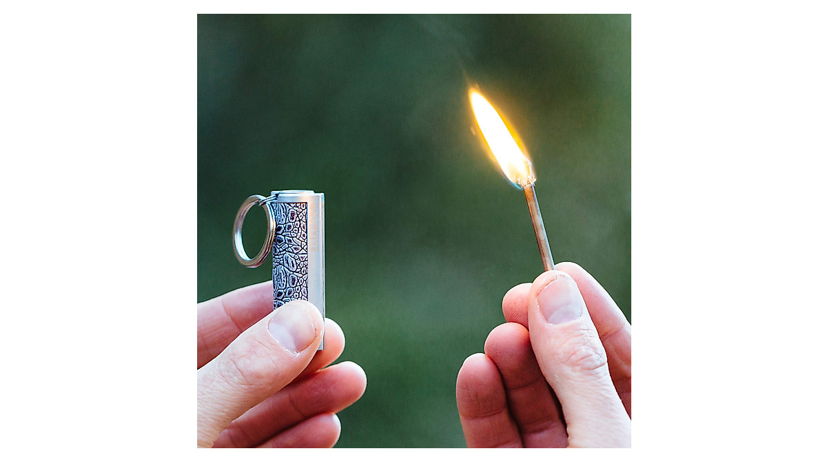 SURVIVE Permanent Match Metal 2-Pack - Reusable Waterproof Fire Starter