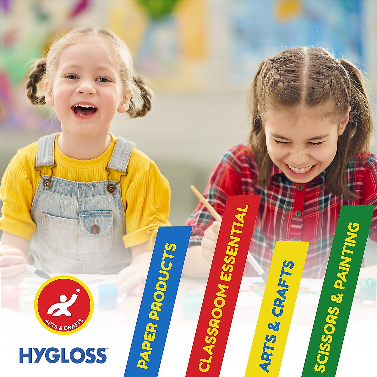 Hygloss Products Bleeding Tissue Paper Squares 1-Inch, 20 Assorted Colors for Arts & Crafts, DIY Projects, Scrapbooking, Greeting Cards, 20-Pack, 2400 Squares