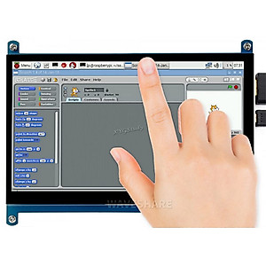7inch HDMI LCD (C), HDMI Interface Raspbian LCD 1024 * 600 Capacitive Touch Screen Display Mini PC Supports Raspberry Pi 4 3 2 Model B B+ A+ & BeagleBone Black & Banana Pi/Pro @XYGStudy