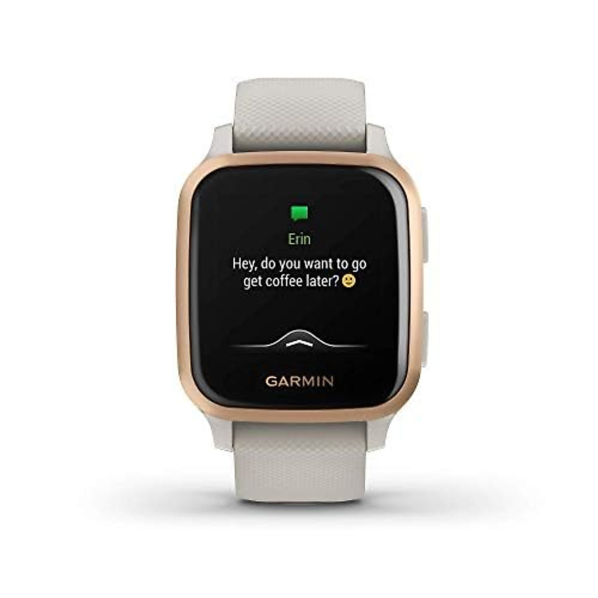 Garmin Venu Sq Music Edition GPS Smartwatch 33mm - Light Sand - 010-02426-01