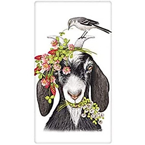 Mary Lake Thompson Flour Sack Towel - Goat with Clover