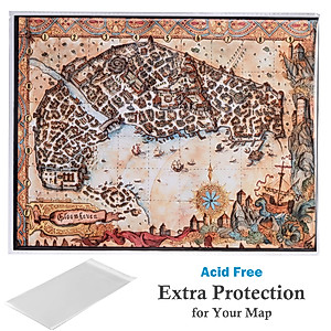 Dephia 900 Clear Protective Sleeves 5 Different Sizes Compatible for Gloomheaven Jaws of Lion Game Protective Bag