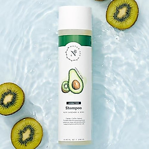NaturAll Cleansing Sulfate-Free Avocado Shampoo | All Natural, Silicone-Free, Paraben-Free, Cruelty-Free | For Dry, Curly, Coily, or Frizzy Hair | 8 oz