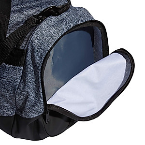 adidas Defender 4 Small Duffel Bag, Jersey Onix Grey/Black, One Size