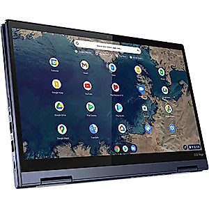 Lenovo ThinkPad C13 Yoga Chromebook 2-in-1 Laptop, 13.3" FHD Touchscreen 300nits, AMD Ryzen 3 3250C, 4GB DDR4 RAM, 512GB PCIe SSD, Backlit Keyboard, Abyss Blue, Chrome OS, BROAG USB Extension Cable